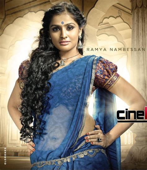 South Indian Actress Ramya Nambeesan Hot Navel Show Pics Photos In Saree And Churidar