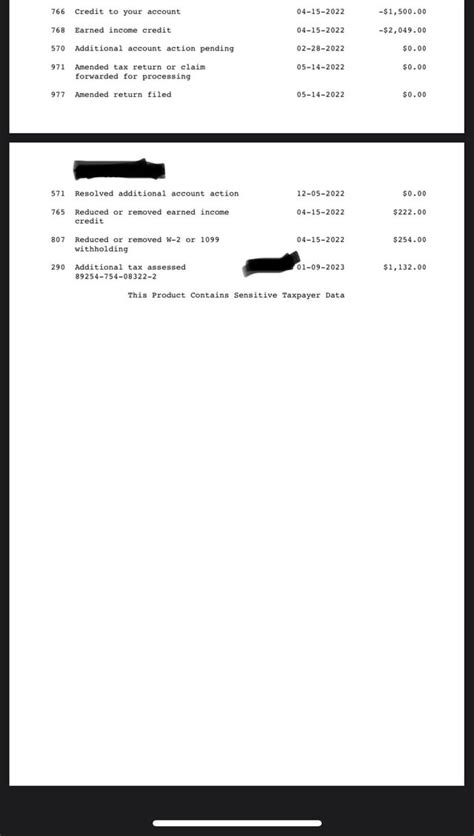 Transcript Help I Amended My Return In May Never Received The Original 3 389 My Transcript