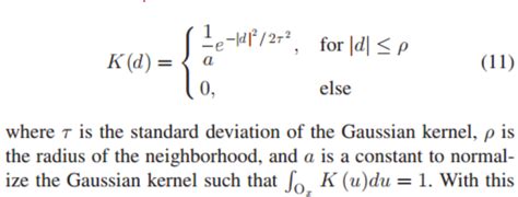 Image Processing Truncated Gaussian Kernel Implementation Matlab