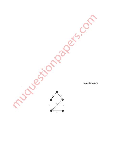 Dsa Mu Pyq Pdf Theoretical Computer Science Graph Theory