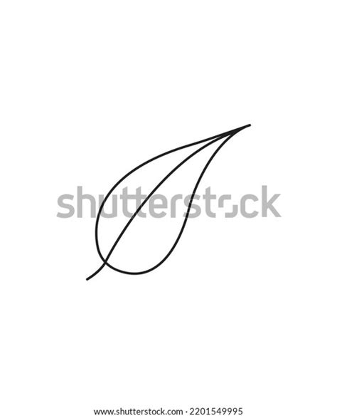 One Line Drawing Vector Leaf Single Stock Vector Royalty Free 2201549995 Shutterstock