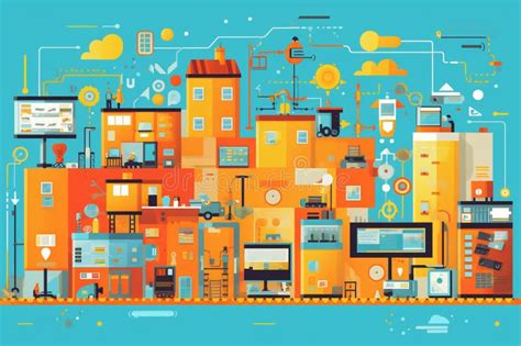 dynamic world of the internet of things iot showcasing a diverse
