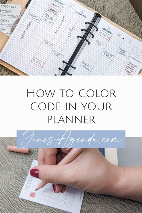 Jane S Agenda Blog How To Color Code In Your Planner Color Coding Planner Coding