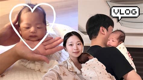 육아 Vlog👼🏻 생후 32 37일 아기 우리 아기도 등센서 터미타임 치킨 지옥 소로솔 수유의자