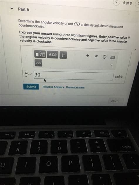 Solved The Collar C Is Pinned To Rod Cd While It Slides On