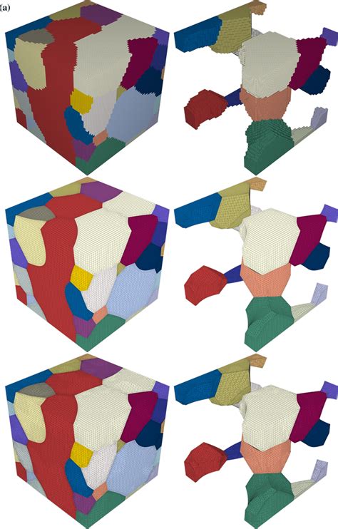 A Polycrystalline Microstructure Consisting Of 52 Grains Discretized