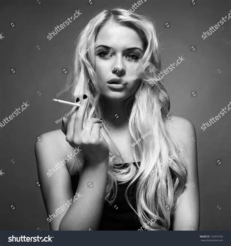 Blonde Smoking Images Stock Photos Vectors Shutterstock