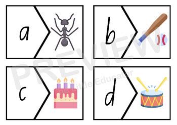 Beginning Sound Match Game By The Babe Educator TPT