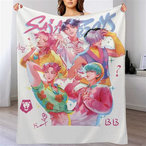 K Pop Demon Hunters 18 Blanket Lunch Break Camping Cooling Blanket