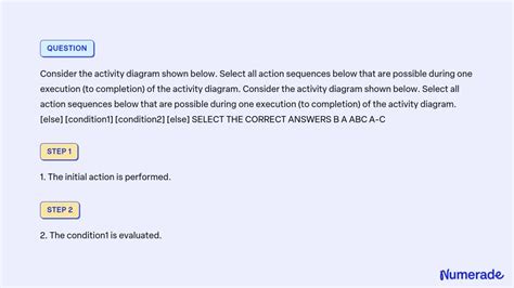 Solved Consider The Activity Diagram Shown Below Select All Action