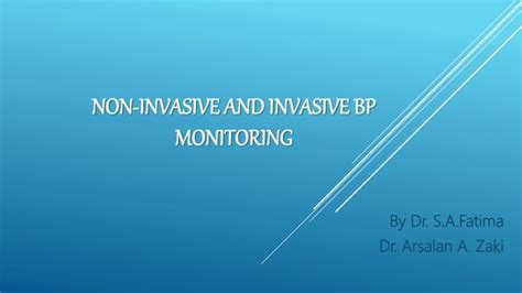 Non Invasive And Invasive Bp Monitoring Copy Pptx Heart And Cardiovascular Diseases