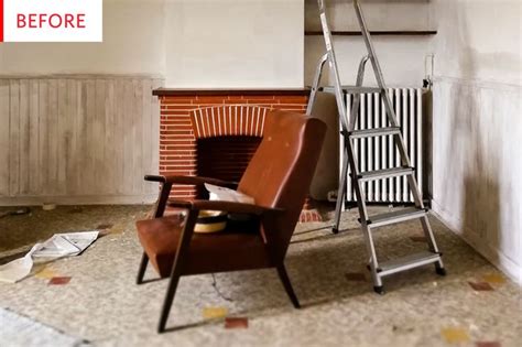 Before And After An Affordable Transformative Fix For An Old Tile Floor Patterned Floor