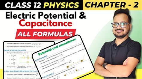 Electric Potential And Capacitance All Formulas Class 12 Physics