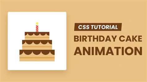 CSS Birthday Cake Animation Coding Artist