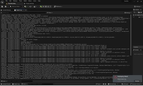 Error Unknown When Trying To Package Project Have No Idea Whats Going On Runrealengine5
