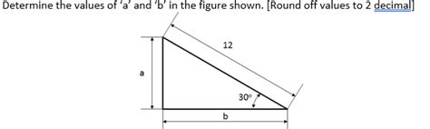 Solved Determine The Values Of A And B In The Chegg
