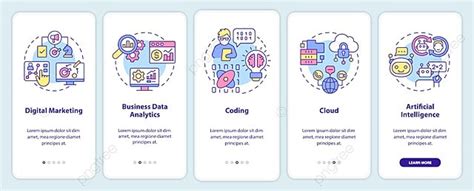 Major Digital Skills Onboarding Mobile App Screen Banner Template