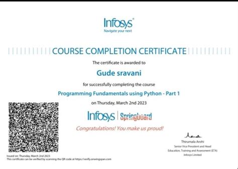 Gude Sravani On Linkedin Python Infosysspringboard Programminglanguages