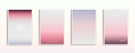 최소한의 모던 커버 디자인 역동적인 다채로운 그라데이션 미래의 기하학적 패턴 파란색 분홍색 노란색 녹색 주황색 보라색 플래카드 포스터 템플릿 0명에 대한 스톡 벡터 아트 및