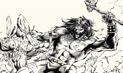 Conan The Barbarian Comic Black And White Conan The Cimmerian 2014 Bw