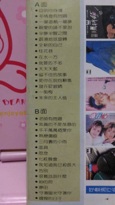 可登唱片 流行45歌唱專輯6 錄音帶磁帶 半夢半醒之間 桂花巷 我要的不多 留不住的故事 熱戀傷痕 Yahoo奇摩拍賣