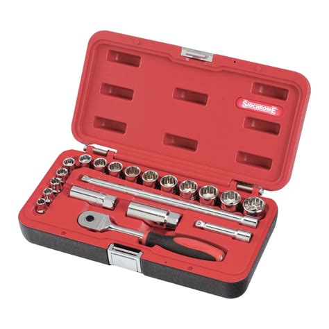 20 Piece Metric 3 8 Drive Socket Set SIDCHROME Tools Tool Storage