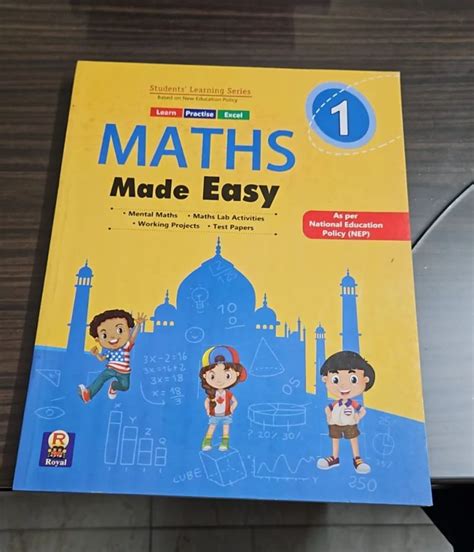 Math Made Easy English Class 1 Maths Book Royal Publication House At