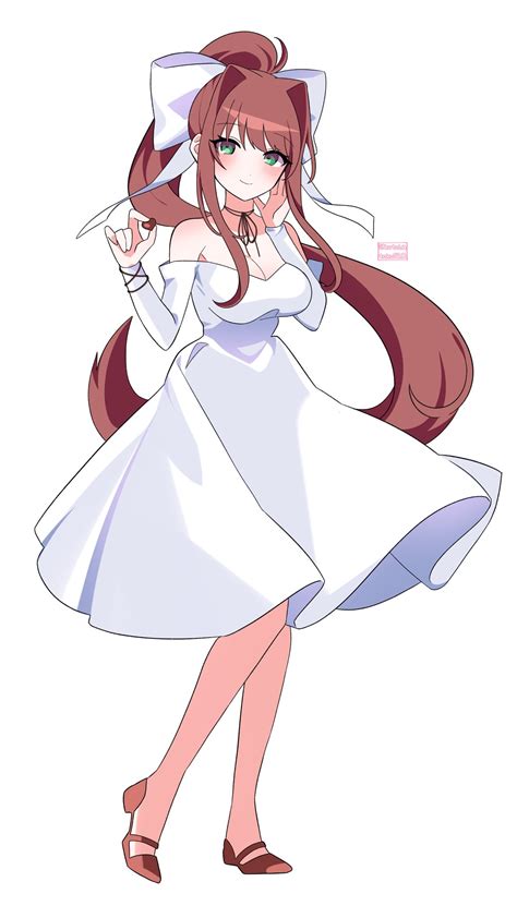 Monika Doki Doki Literature Club Drawn By Kotohatoko Danbooru