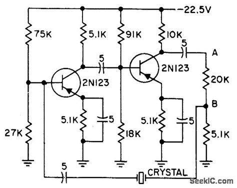 Twostagevariablefrequencycrystaloscillator Oscillatorcircuit Signalprocessing