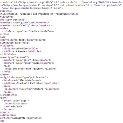Exemplo De Um Documento EAD Em XML Download Scientific Diagram