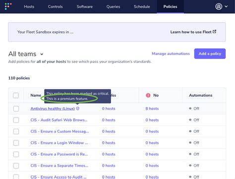 5 Critical Policy · Issue 10818 · Fleetdmfleet · Github