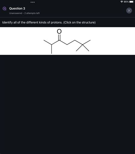 Solved Identify All Of The Different Kinds Of Protons Chegg Com