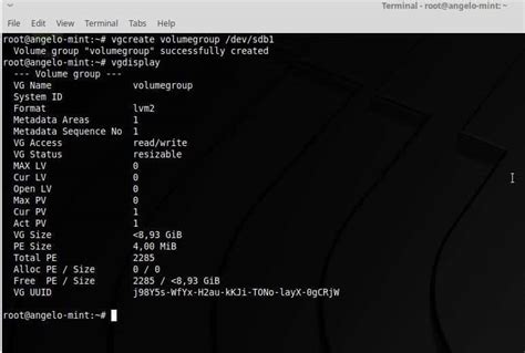 Linux Command To Create Volume Group Linux World