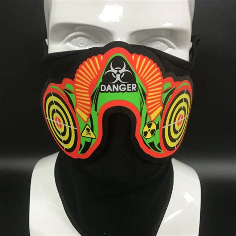LED Sound Activated Rave Mask Perfect For Music Festivals