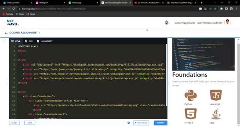 Sai Venkata Sudheer On Linkedin Day17 30daysofcodechallenge 30daysofcode Nxtwave Html Css