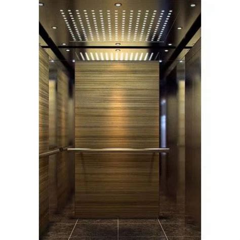 Wooden 15 Wood Finish Elevator Cabin For Commercial Elevators At