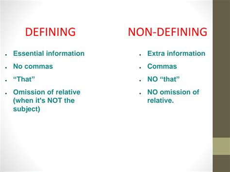 Solution Defining And Non Defining Relative Clause Studypool