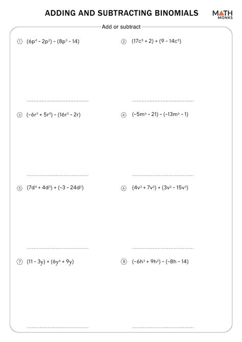 Adding And Subtracting Polynomials Rules Examples And Diagrams