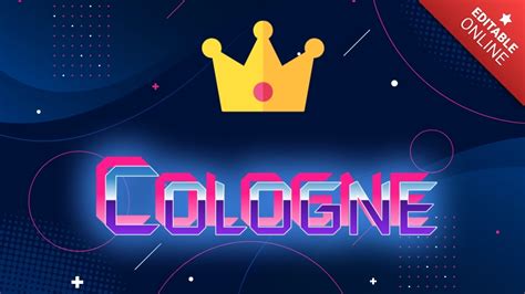 Cologne Blue Pink Purple Futuristic Text Effect Generator