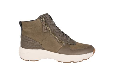 Clarks Tivoli Lane Womens Ankle Boots Green Leather Chaplinshoes