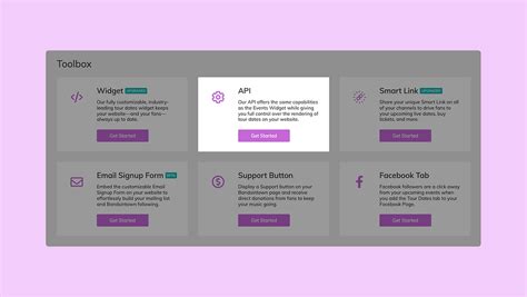 Widget API Bandsintown For Artists