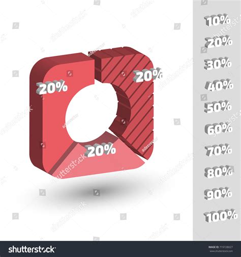 Red Rounded Rectangle Chart Infographics Stock Vector Royalty Free 719728027 Shutterstock