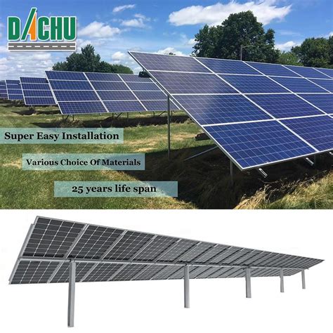 Single Axis Solar Tracking System Mounting Support