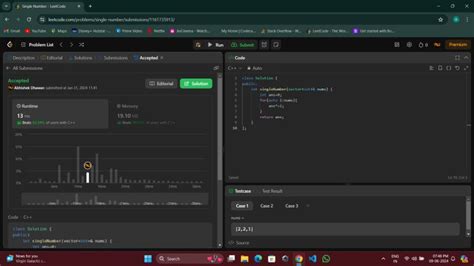 day 54 of 100daysofcode single number abhishek dhawan posted on the