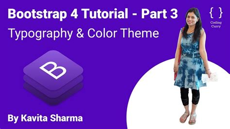 Typography And Color Theme Bootstrap 4 Tutorial In Hindi Part 3 Youtube
