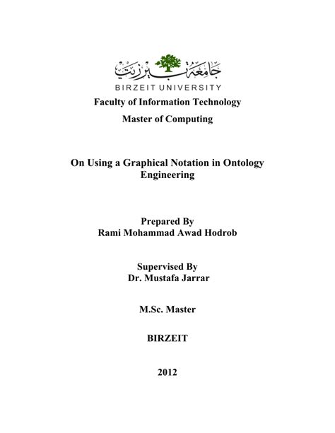 Pdf On Using A Graphical Notation In Ontology Engineering