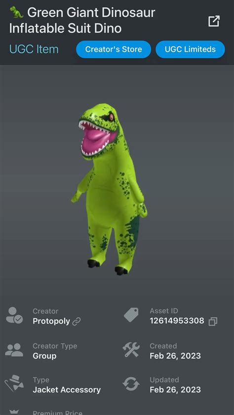 Roblox Dino Outfit Codes