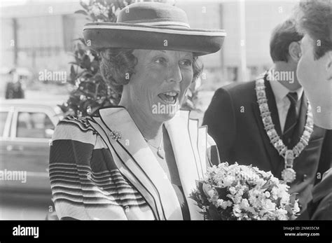 Queen Beatrix At The Jubilee Congress Of The International Statistical Institute Queen Beatrix