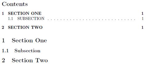 Table Of Contents Getting Error Using Makeuppercase With Tocloft