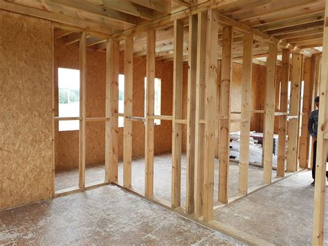 Каркасные перегородки в доме из бруса 50 фото